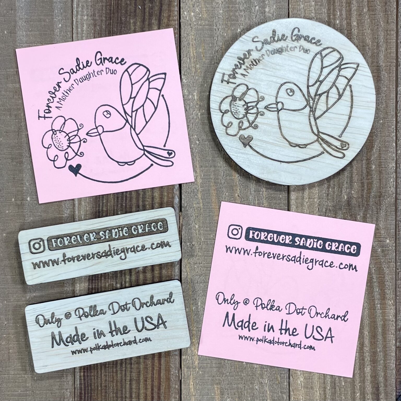 Custom Rubber Stamps – Polka Dot Orchard